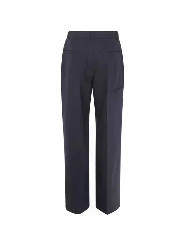 Rick Owens Trousers With Belt Loops And Pressed Creases