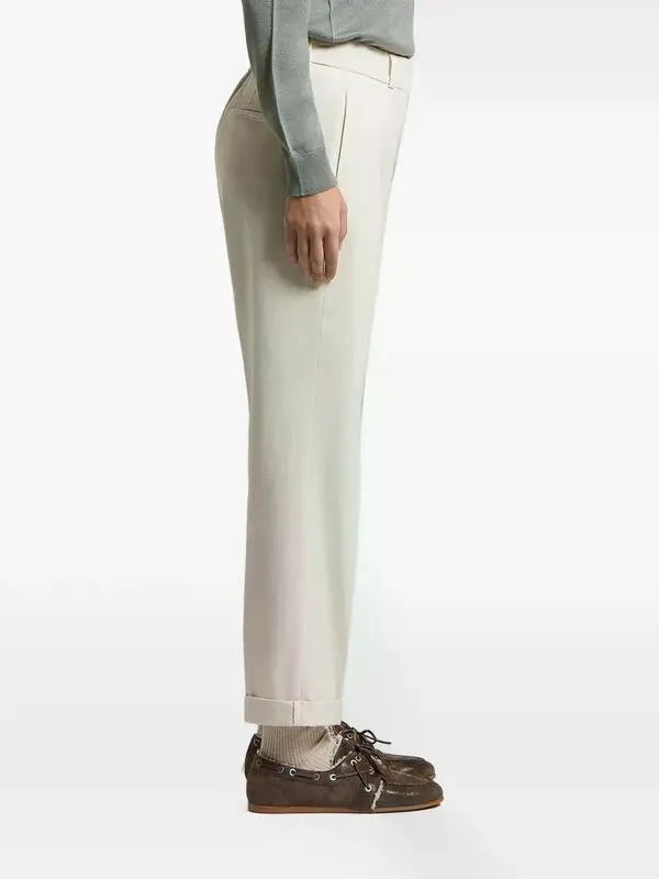 Peserico Pressed Crease Trousers - Neutrals