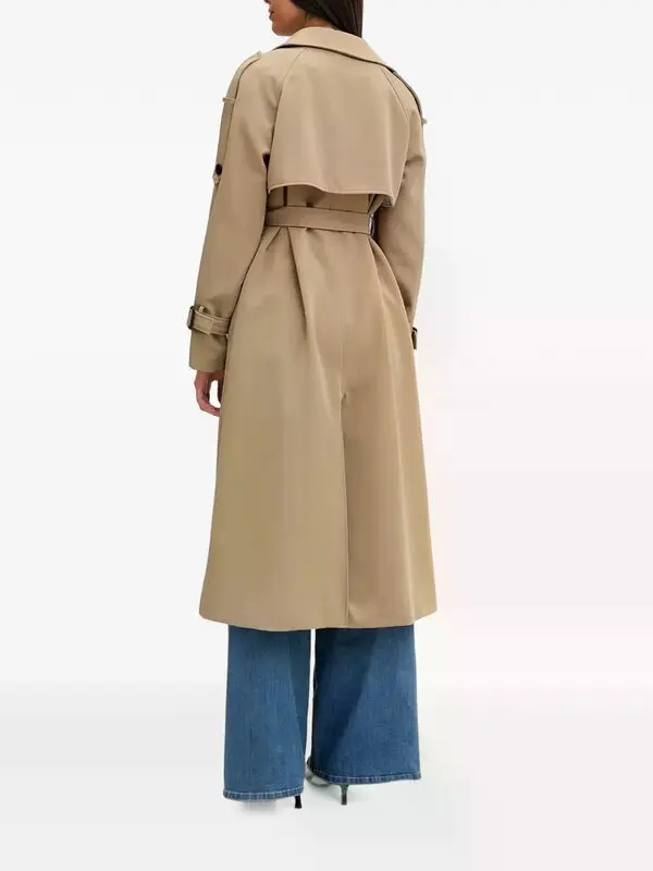 VICOLO Double-breasted Belted Trench Coat