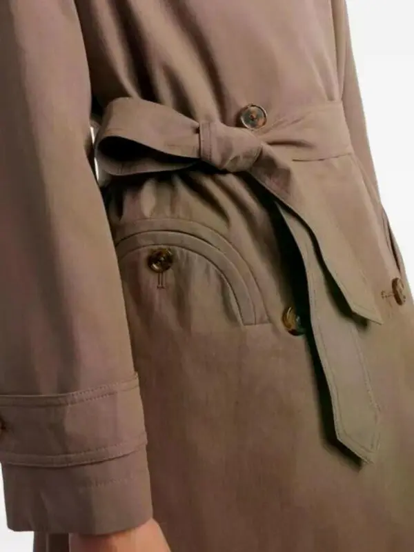 BLAZÉ MILANO Double-breasted Belted Trench Coat