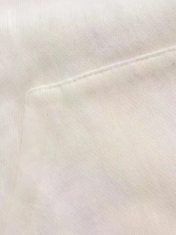 Celine White Cotton Logo Print Hoodie