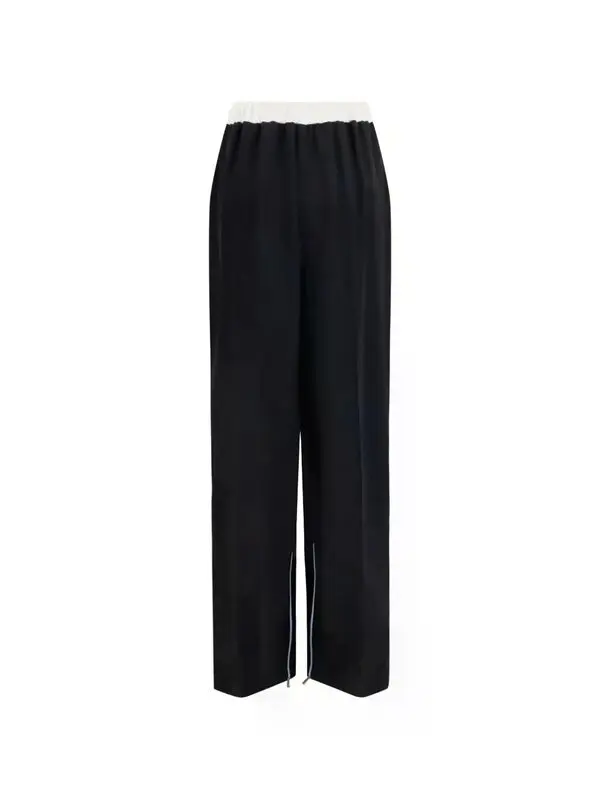 Kiton Drawstring Wide-leg Cropped Trousers