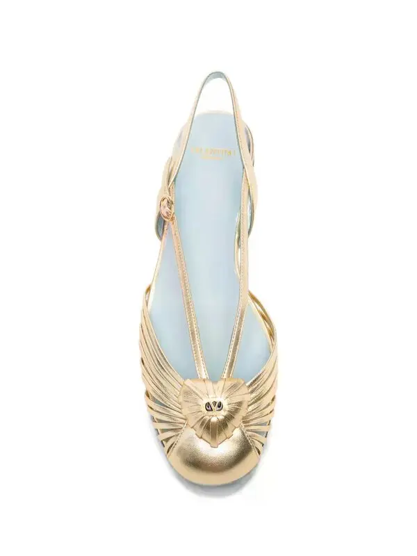 Valentino Garavani Tone Metallic Heart Pumps - Gold