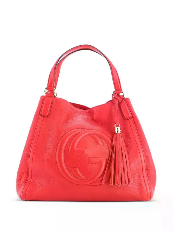Gucci Soho Leather Medium Shoulder Bag - Red