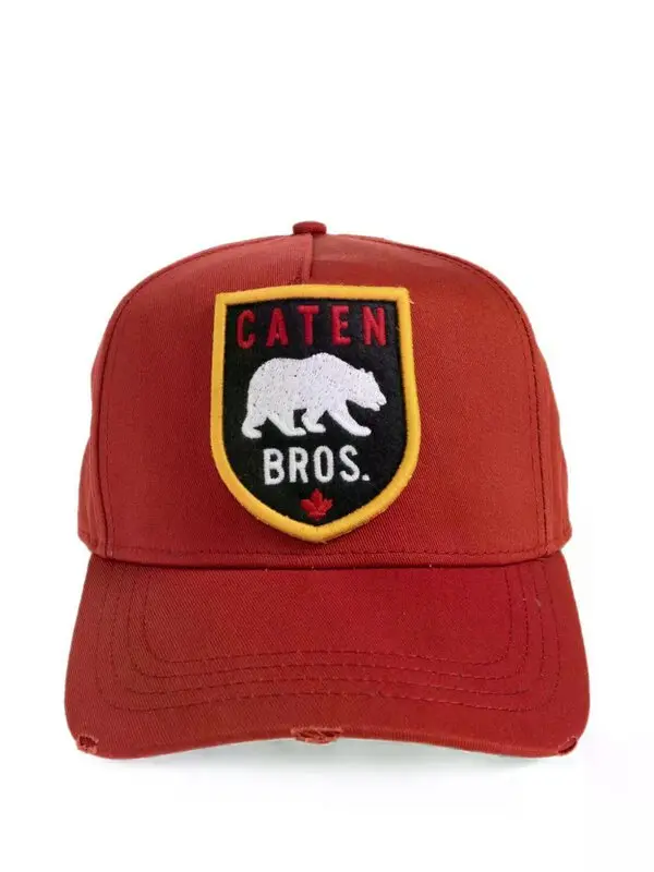 Dsquared2 Logo-patch Distressed Baseball Cap - Red