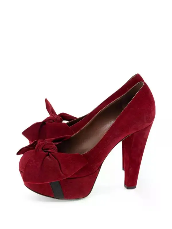 Marni Bow Detail Platform Pumps