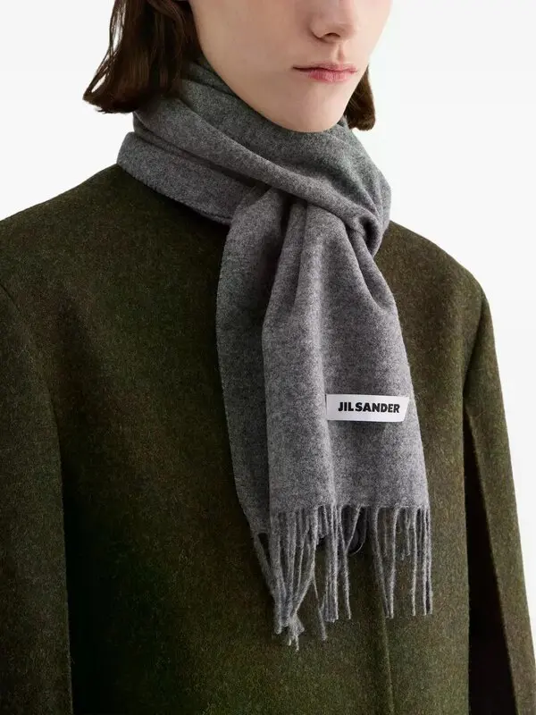 JIL SANDER Slim Wool Scarf