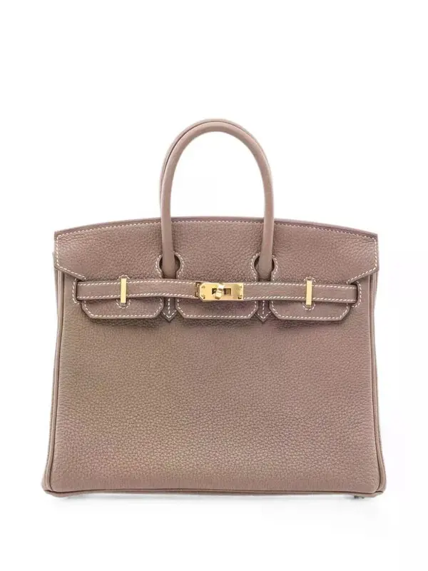 Hermès 25 Birkin Togo Handbag - Grey