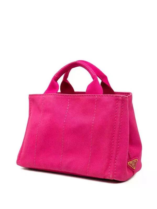Prada Small Canvas Satchel - Pink