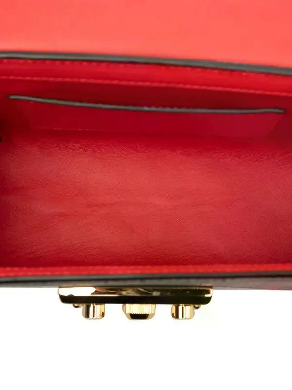 Gucci Gg Supreme Love Padlock Crossbody Shoulder Bag - Neutrals