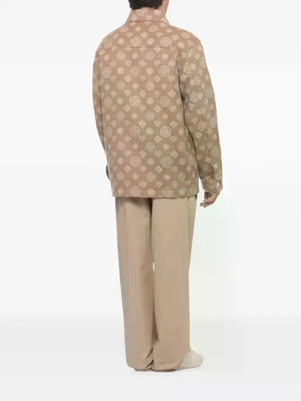 Casablanca Monogram Wool Shirt Jacket