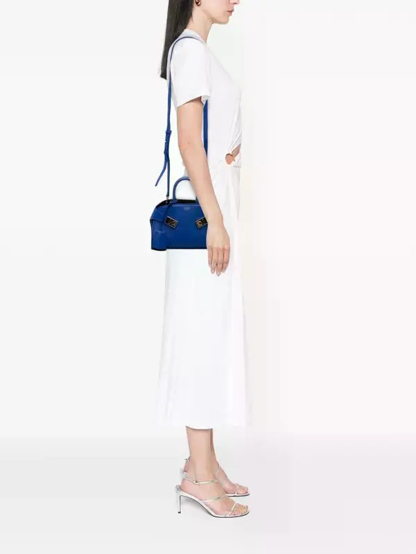 FERRAGAMO Calfskin Hug Handbag Xs Satchel