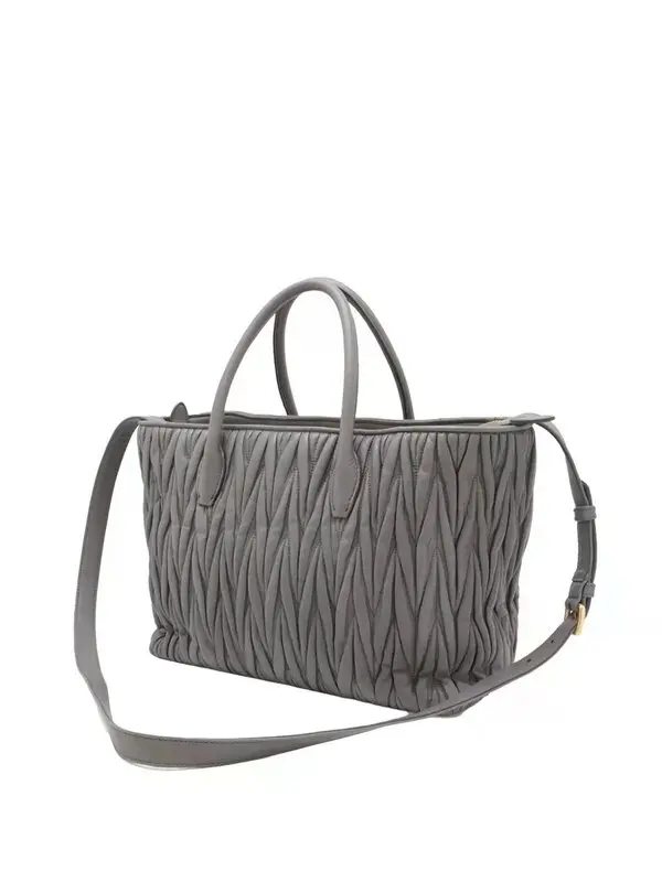Miu Miu Matelassé Nappa Satchel Shoulder Bag