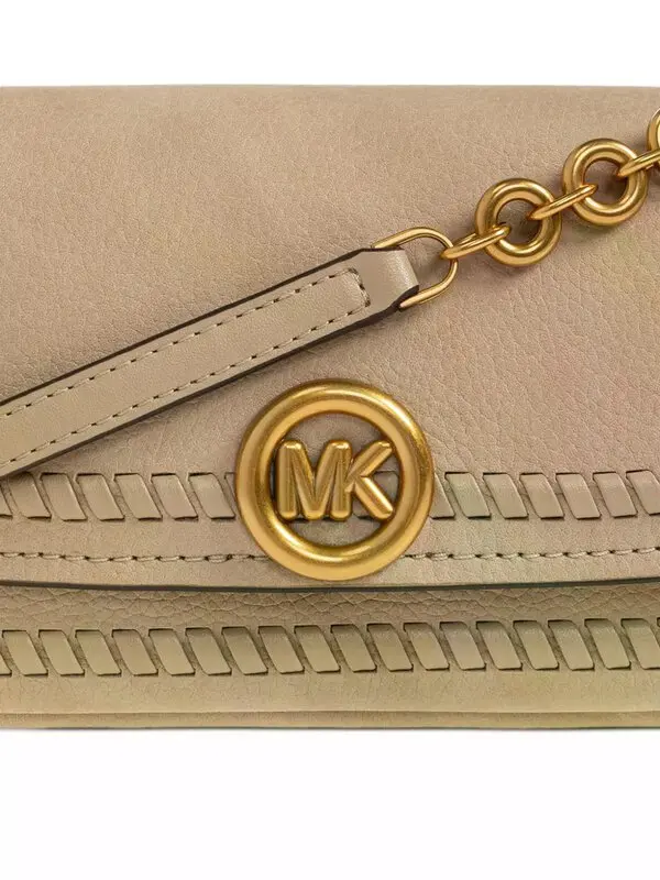 Michael Kors Mini Nolita Leather Shoulder Bag - Neutrals