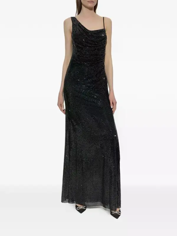 SELF-PORTRAIT Bead-embellished Cowl-neck Maxi Dress