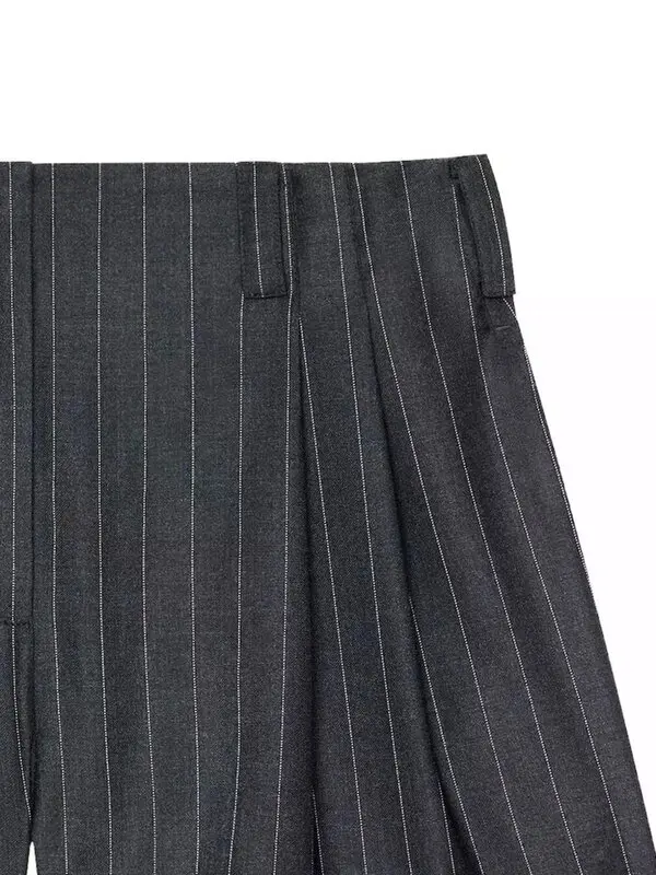 Givenchy Pinstripe Pleated Shorts
