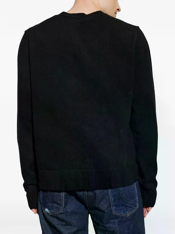Dsquared2 Logo Embroidered Pouch Pocket Wool Sweater