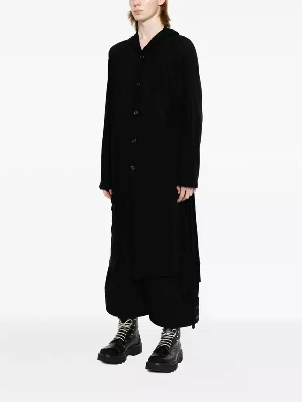 Yohji Yamamoto Side-string Hooded Coat