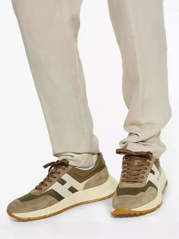 Hogan Hyperlight Panelled Sneakers - Brown
