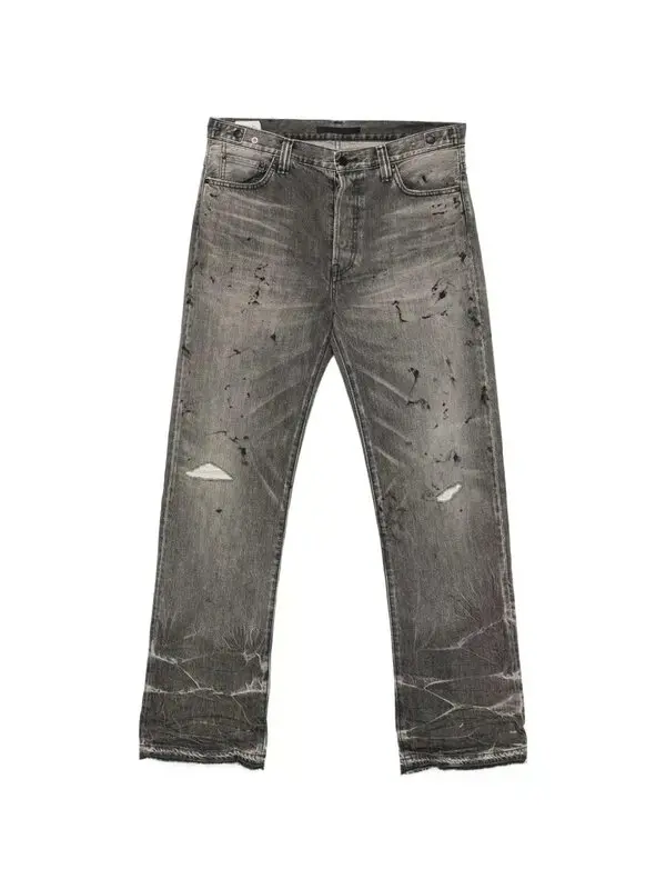 Mastercraft Union Distressed Paint-splatter Jeans