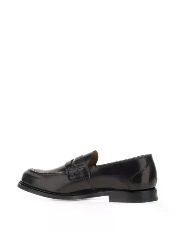 Church's Burgundy Red Leather Polished Penny Loafers
