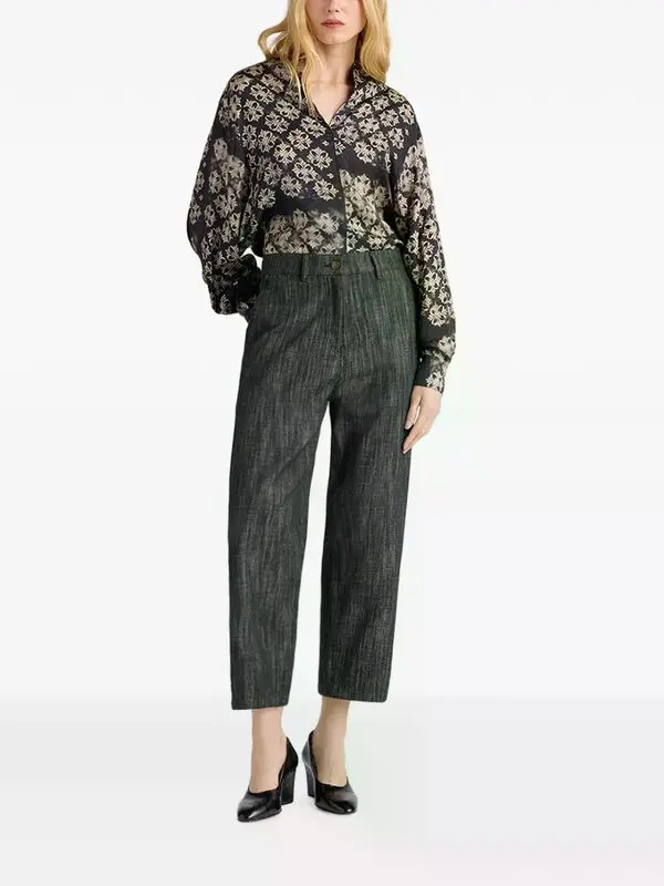 Momoni Thor Yarn-dyed Straight-leg Tailored Jeans