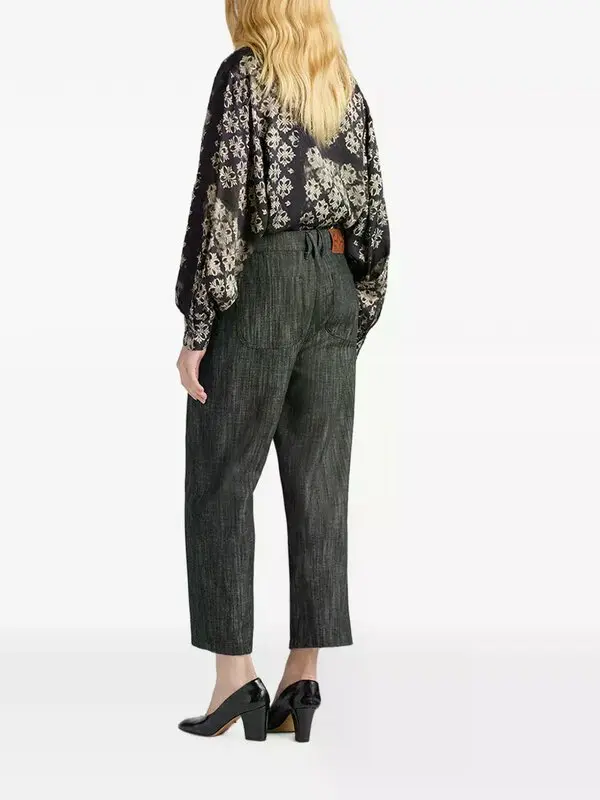 Momoni Thor Yarn-dyed Straight-leg Tailored Jeans