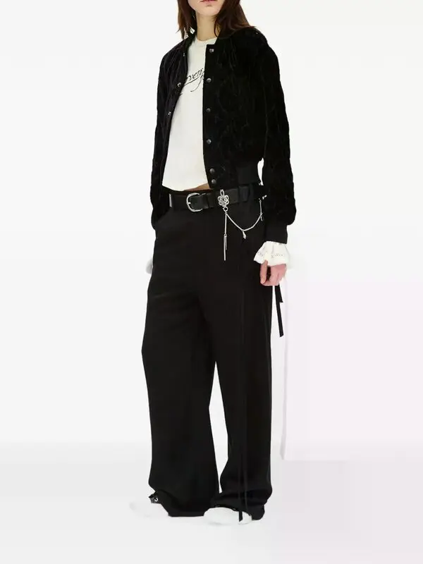ANN DEMEULEMEESTER Floral-devoré Track Pants