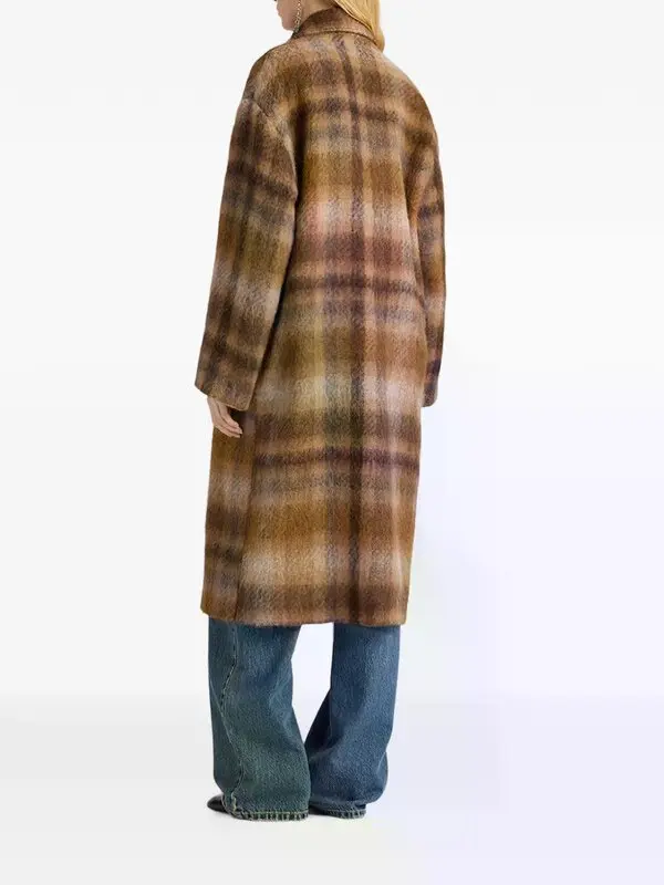 Momoni Laufey Double-breasted Checked Coat