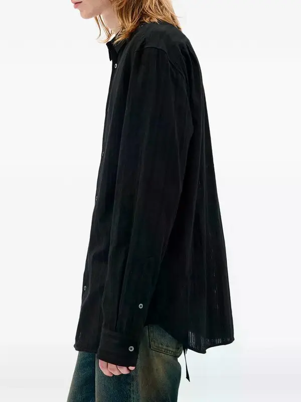 ANN DEMEULEMEESTER Andre Vertical-stripe Shirt