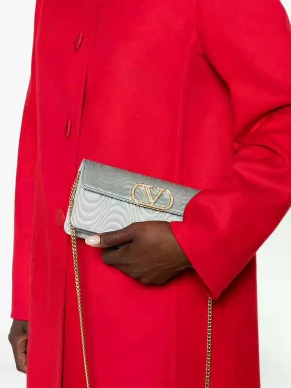 Valentino Garavani Vlogo Signature Moiré Cross Body Bag