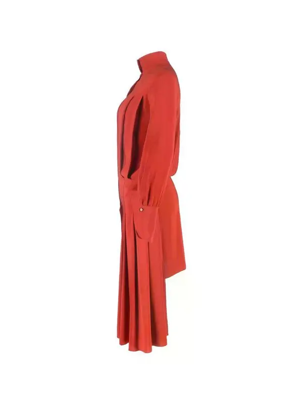 Chloé Mock Neck Button-down Midi Dress