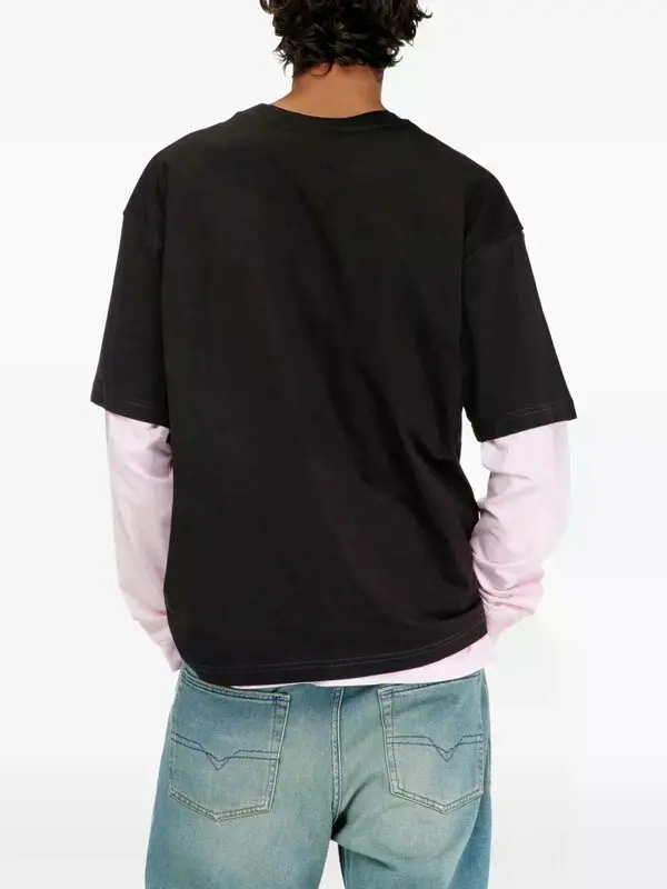 DIESEL® Cotton T-shirt With Bold Logo Print