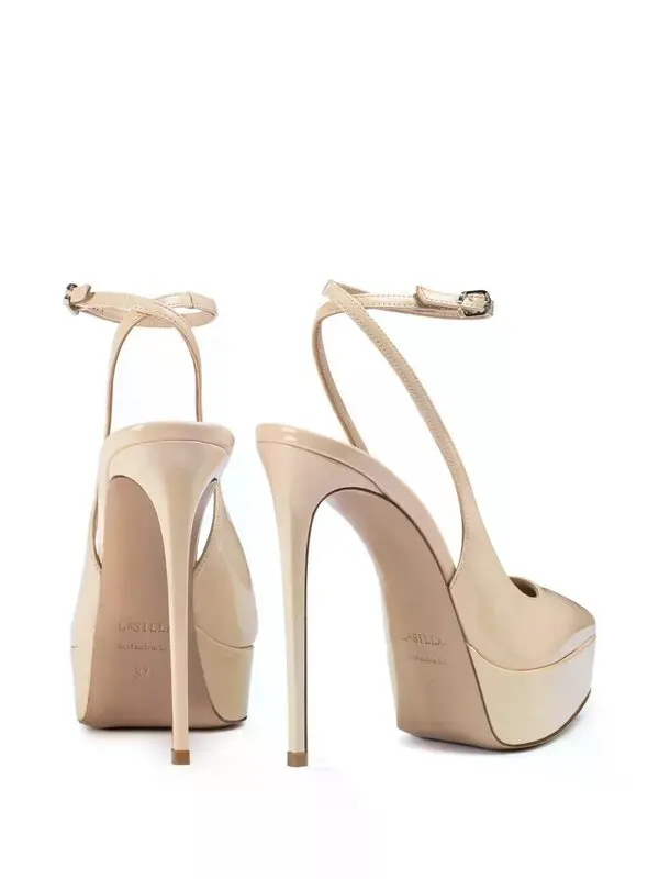 LE SILLA Uma Platform Slingback Pumps