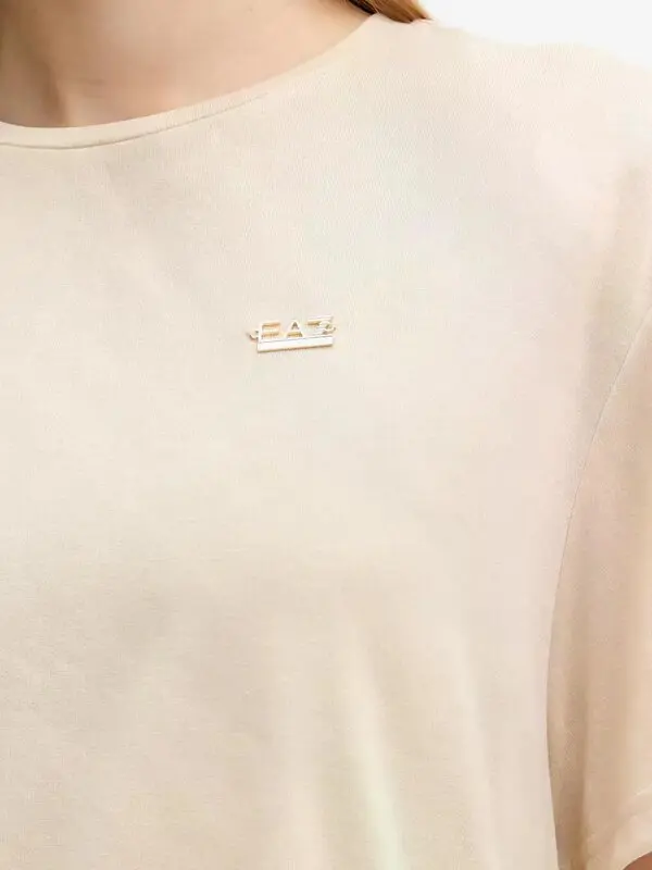 EA7 Logo Plaque Crew Neck T-shirt