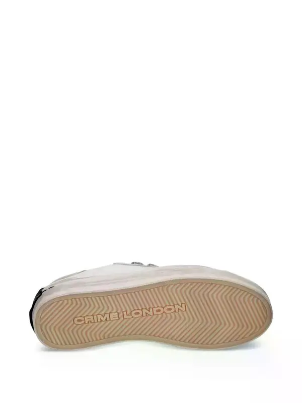 CRIME LONDON Distressed Platform Glitter Detail Sneakers