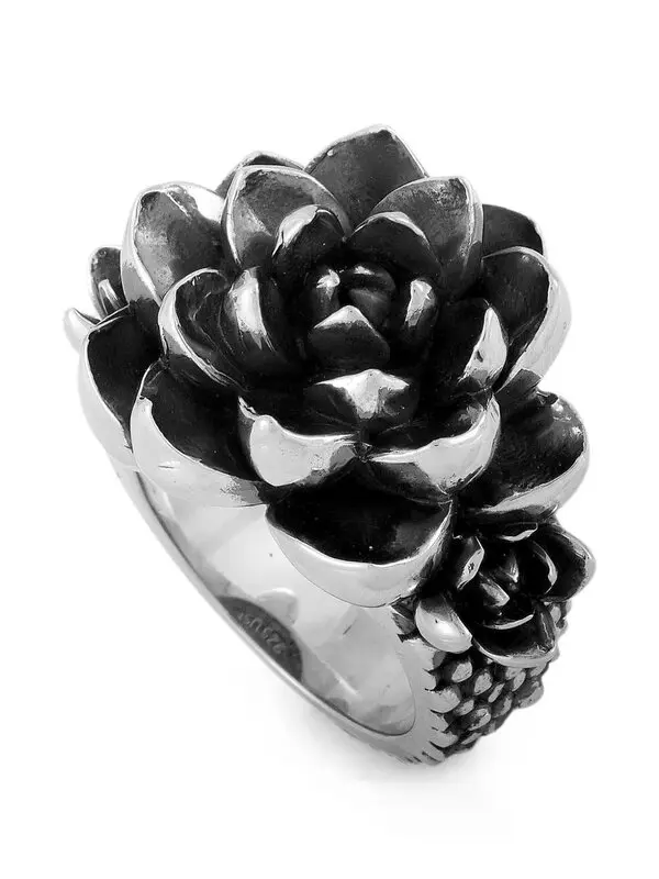 KING BABY STUDIO Blue Star Succulent Cluster Ring