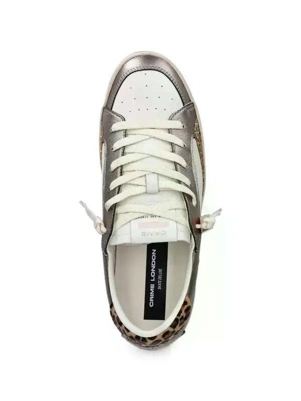 CRIME LONDON Sk8 Deluxe Panelled Sneakers