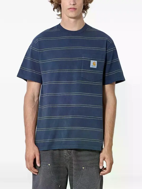 Carhartt Work In Progress Striped Pocket T-shirt