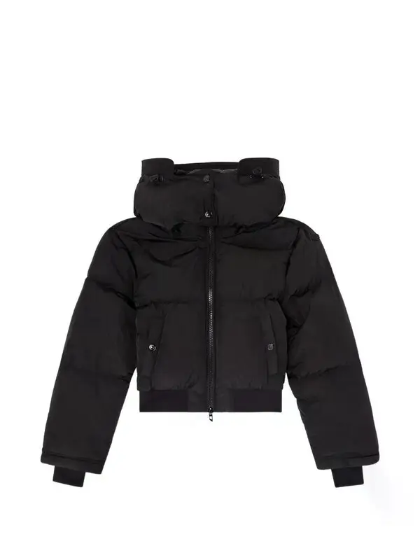 DIESEL® Wrinkled-nylon Down Puffer Jacket With Detachable Hood