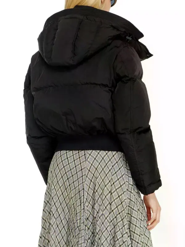 DIESEL® Wrinkled-nylon Down Puffer Jacket With Detachable Hood