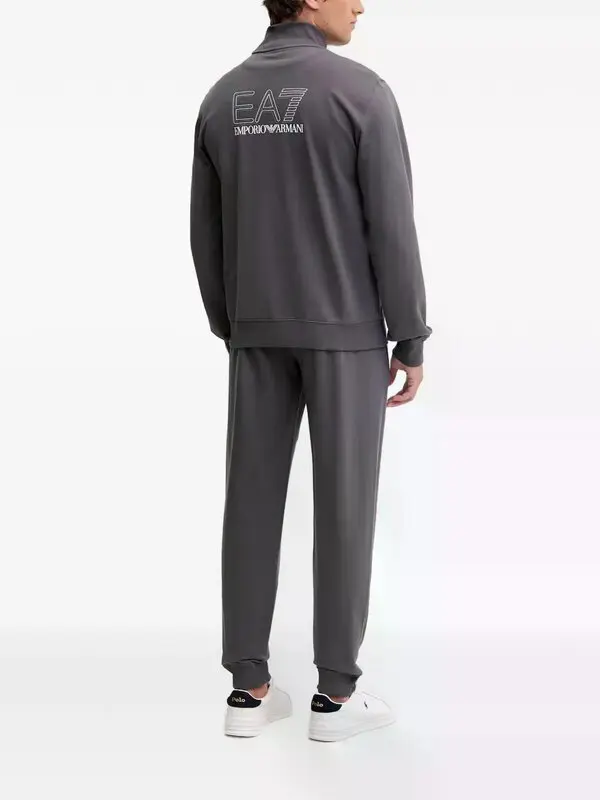 EA7 Logo-print Zip-up Tracksuit