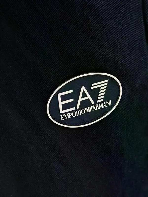 EA7 Logo Patch Wide Leg Trousers