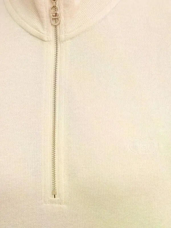 Liu Jo Sleeveless High Neck Zip-up Top
