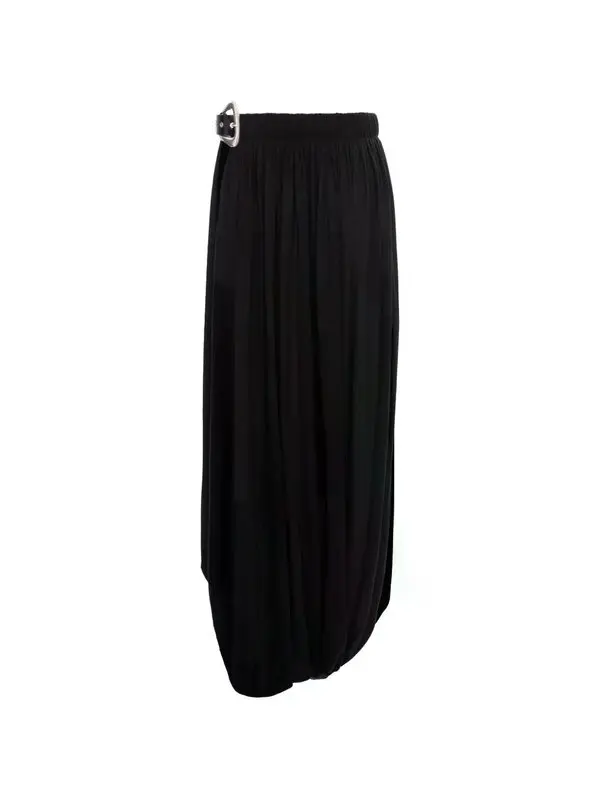 SEEN USERS Belted Pleated Midi Skirt
