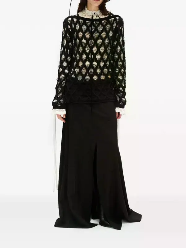 ANN DEMEULEMEESTER Izabel Open-knit Sweater