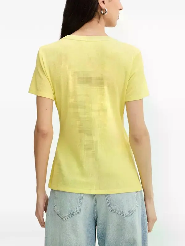 Liu Jo V-neck Logo-embroidered T-shirt