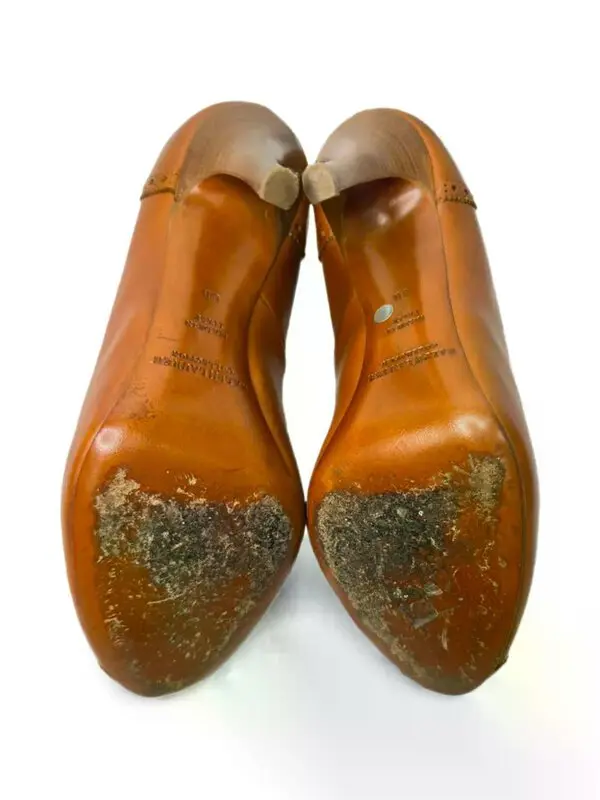 Ralph Lauren Peep-toe Brogue Ankle Boots