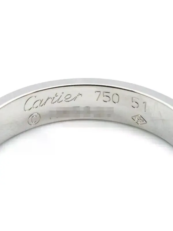 Cartier 18k White Gold Love Ring - Silver