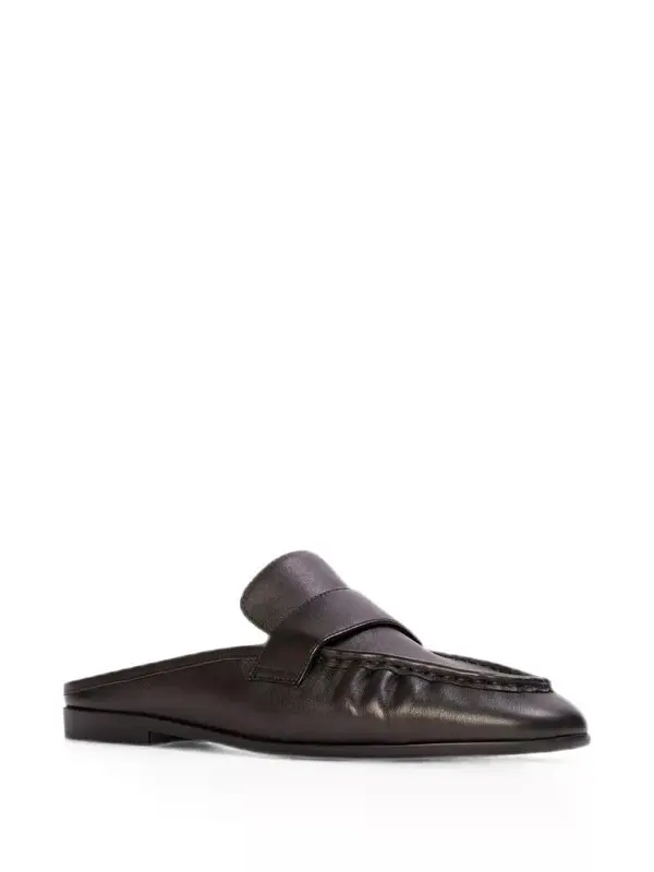 BLACK SUEDE STUDIO Gabby Leather Mules - Black